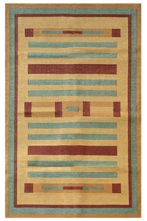 Shop Horizontal Strips Cotton Modern Dhurrie online | Rugsandbeyond